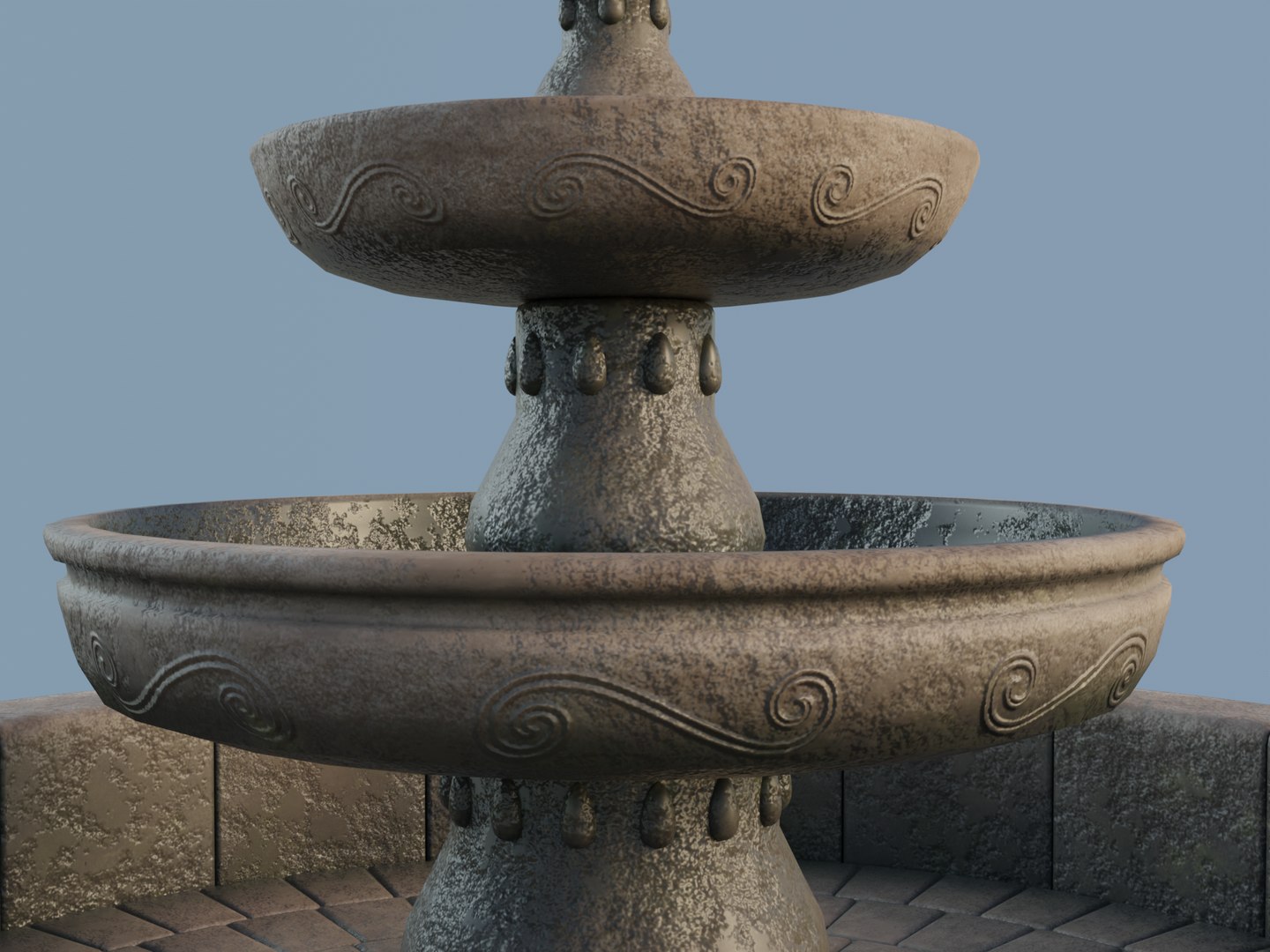 Stone Fountain Model - TurboSquid 1922903