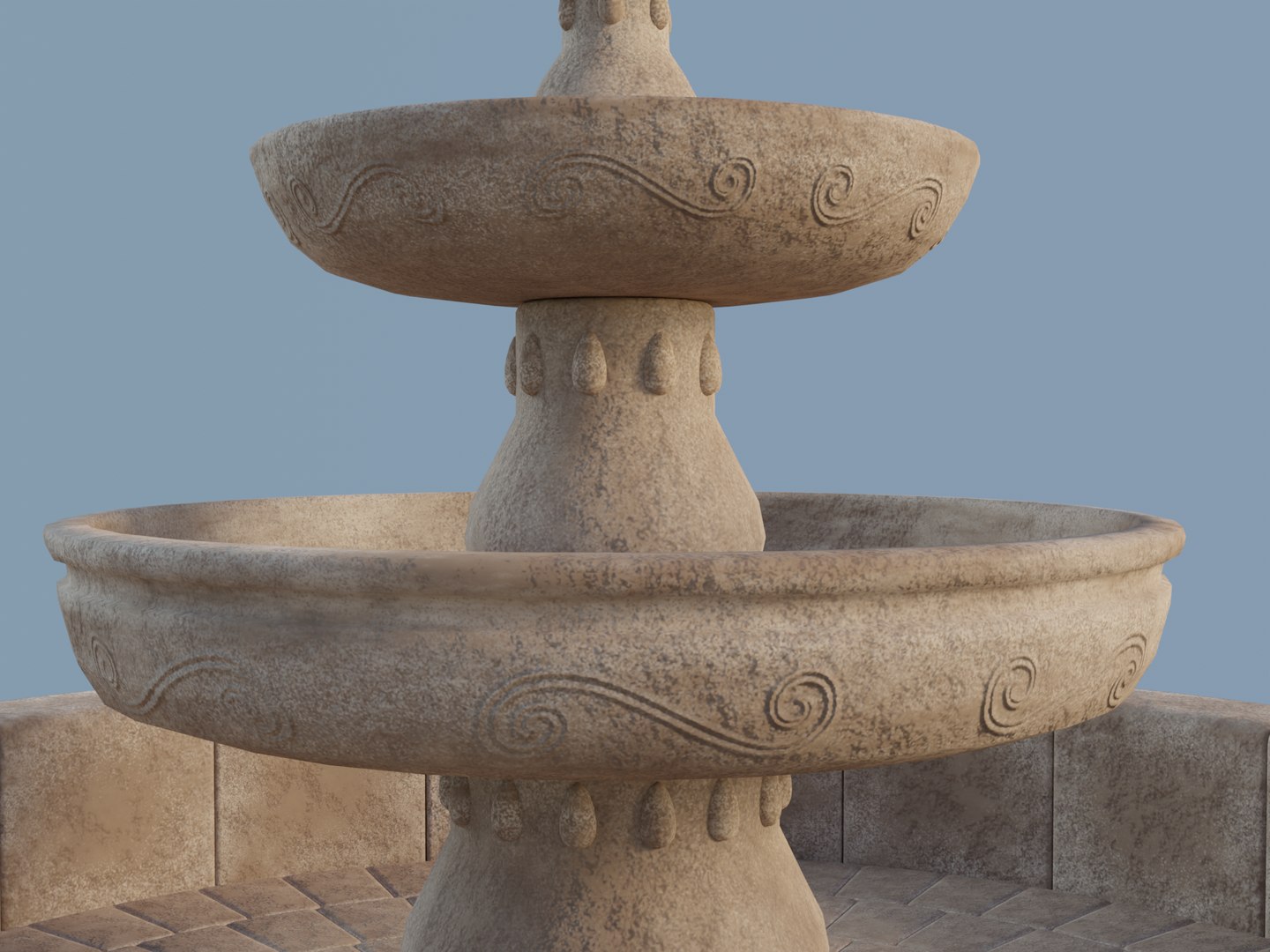 Stone Fountain Model - TurboSquid 1922903