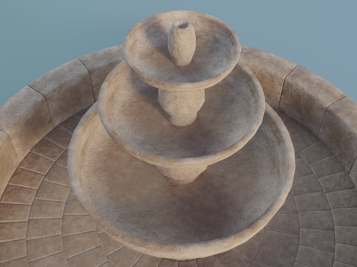 Stone Fountain Model - TurboSquid 1922903