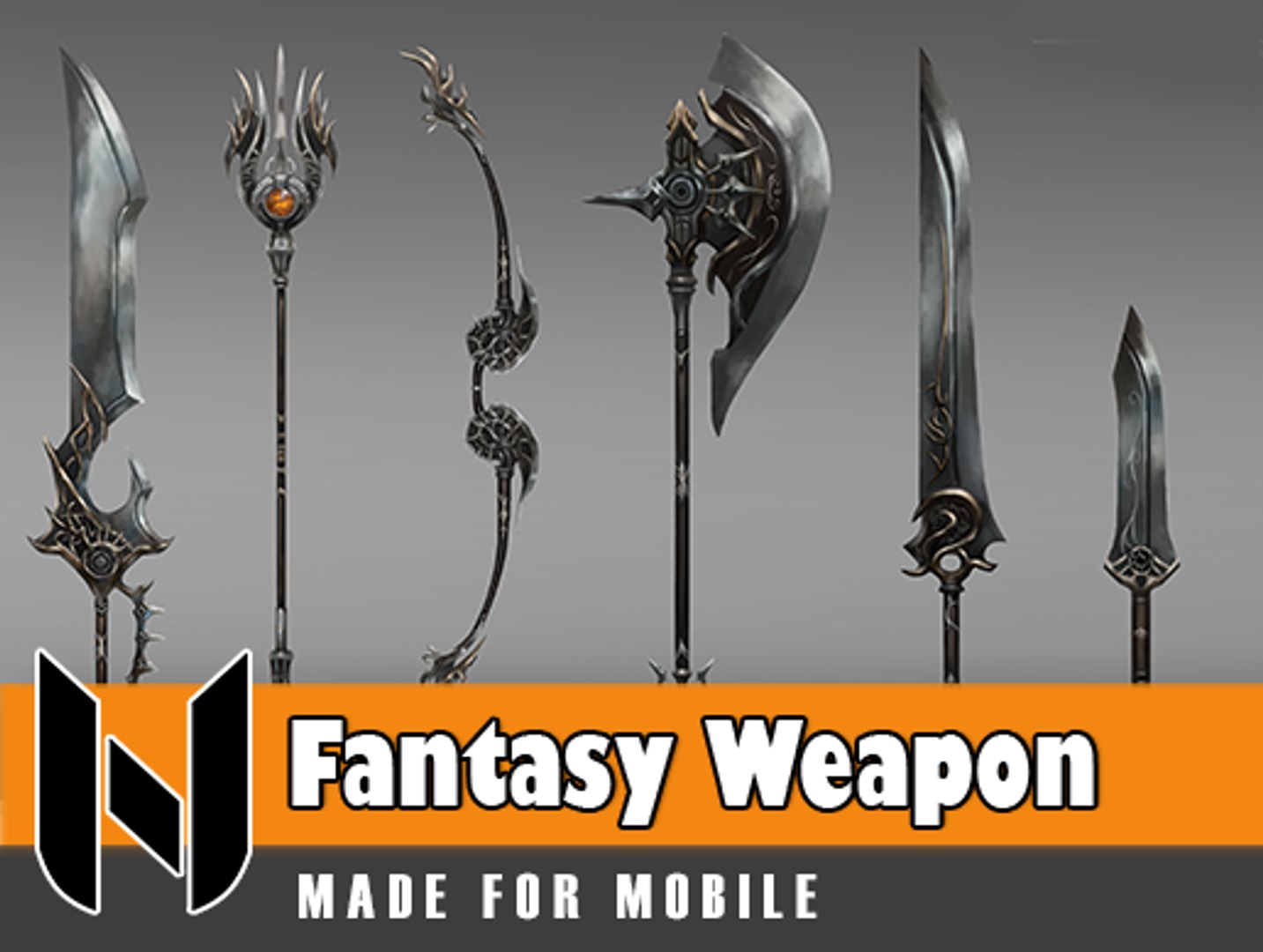 Fantasy Great Weapon Set 3D Model - TurboSquid 1320050