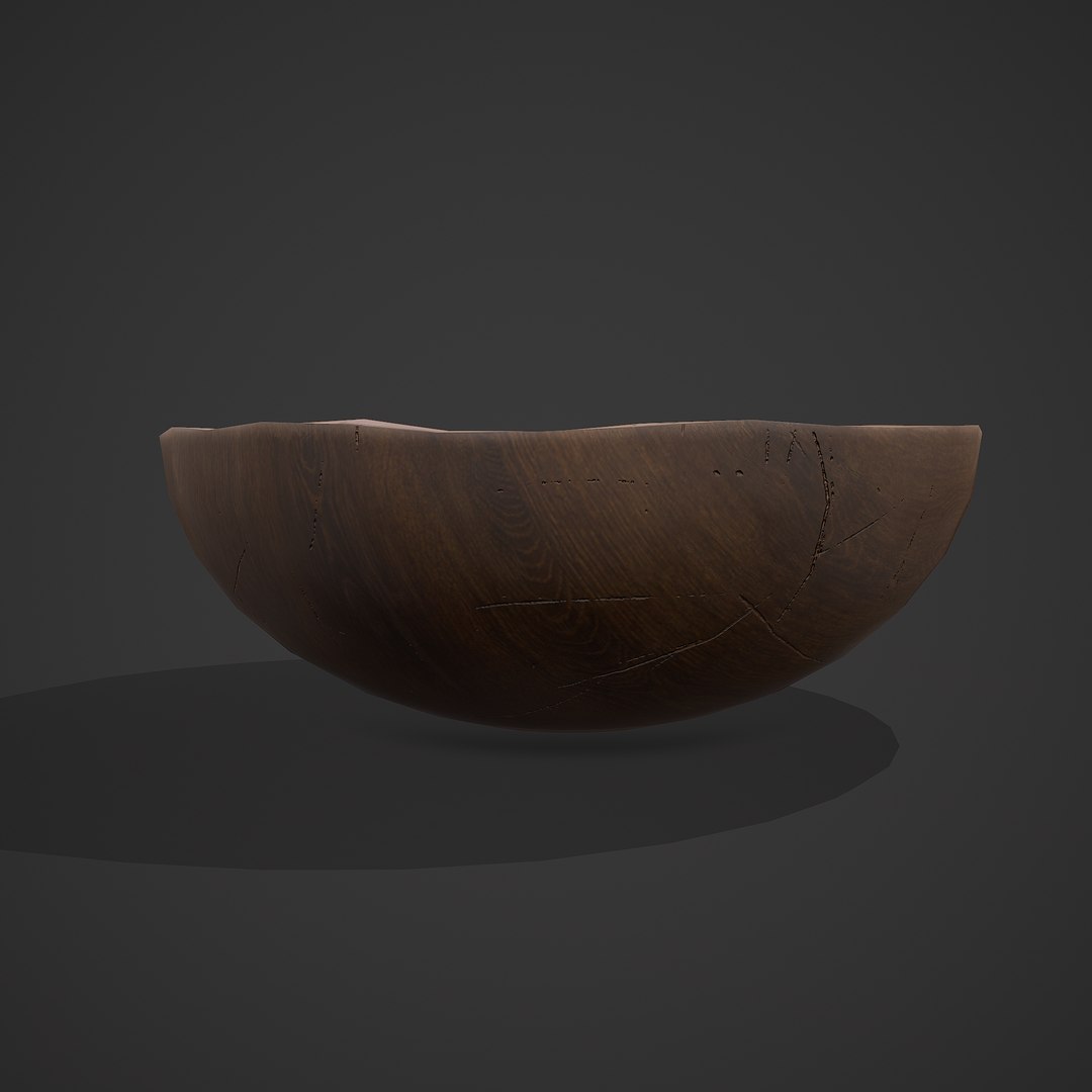 Bowl Wood 3D - TurboSquid 1623405