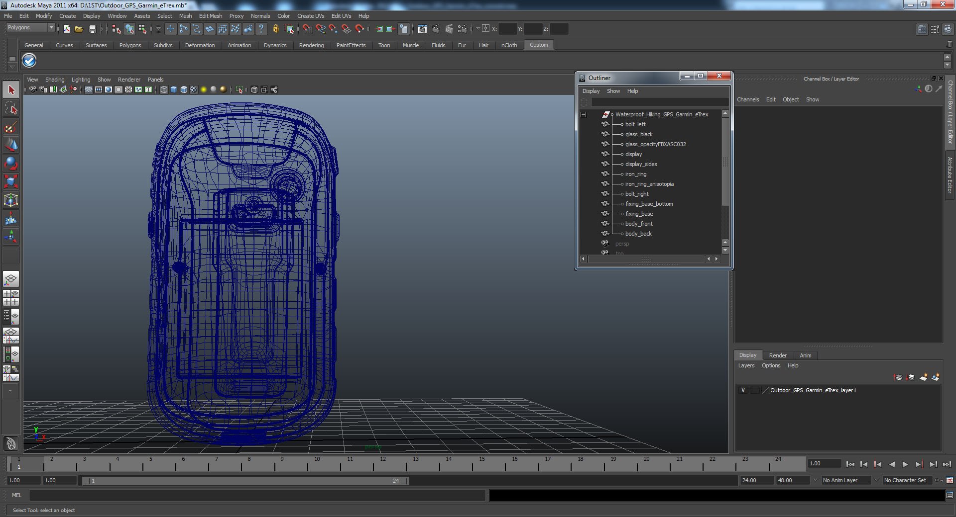 Waterproof hiking gps garmin 3D model - TurboSquid 1178947