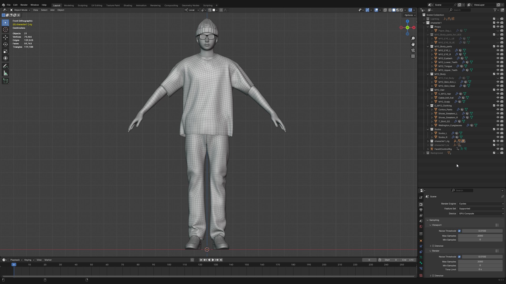 Rigged Modular Character - Asian Man 3D Model - MY2 - Blender UE5 C4D ...