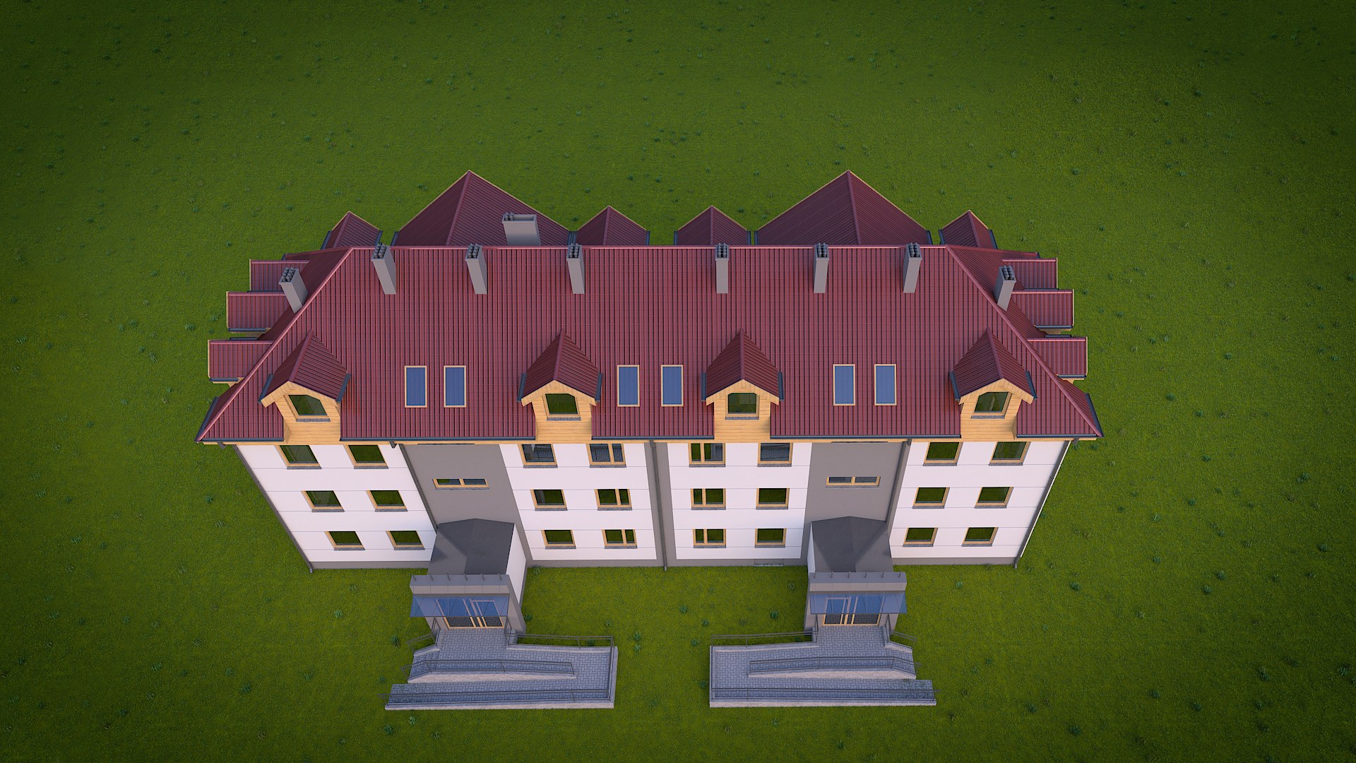 3D Building 02 House Model - TurboSquid 1204034