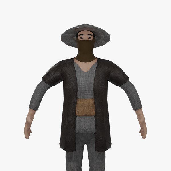 Low-poly Ninja Peasant 3D model - TurboSquid 2014540