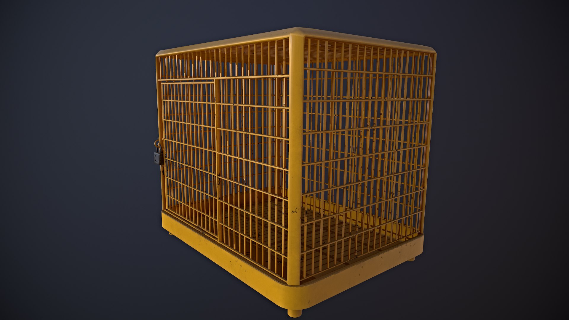 Iron Cage - Yellow 3D - TurboSquid 1488068