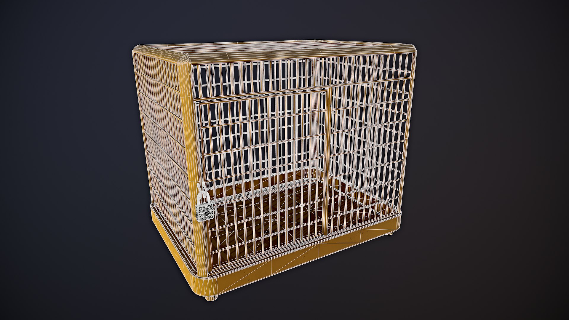 Iron Cage - Yellow 3D - TurboSquid 1488068