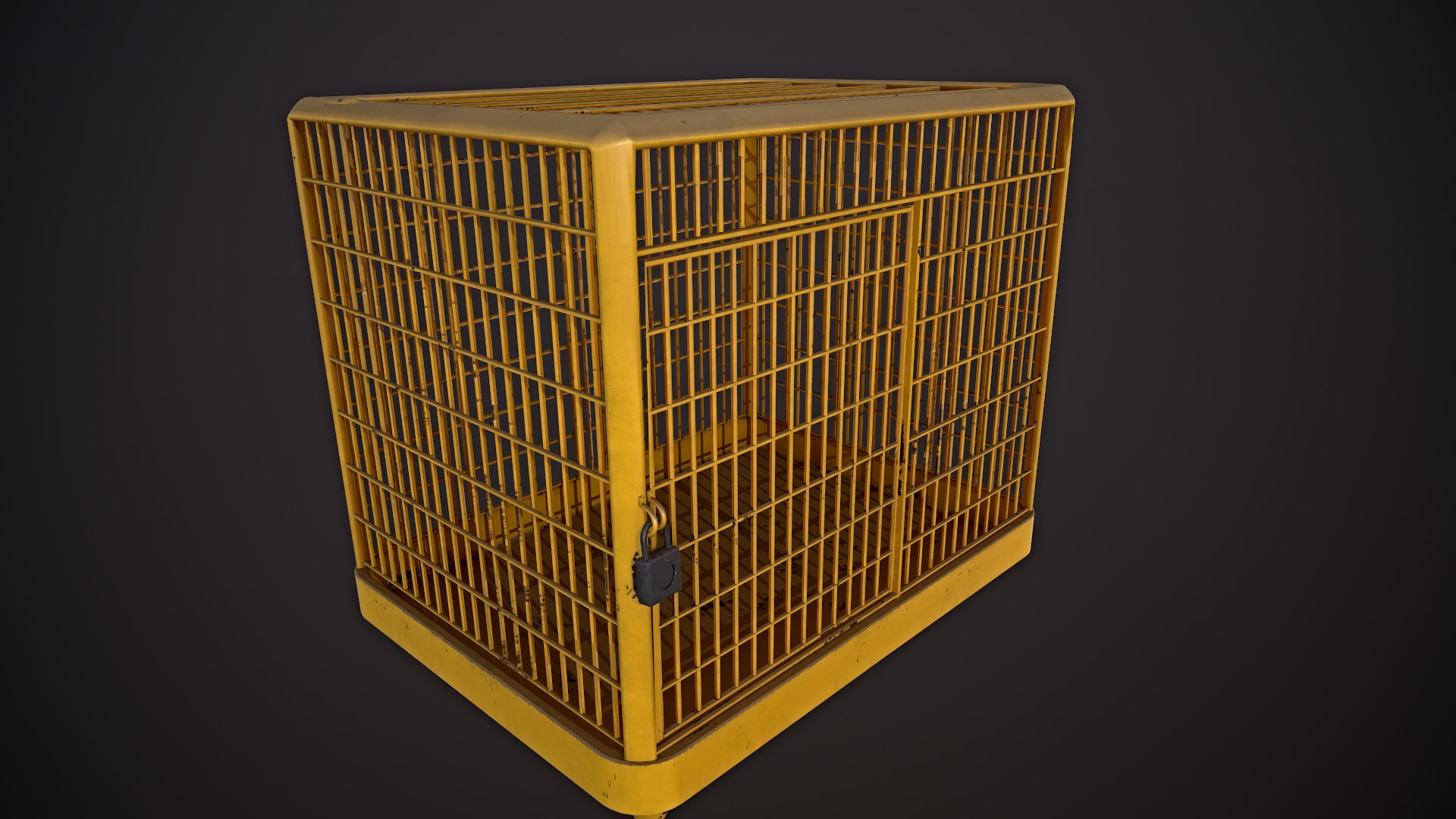 Iron Cage - Yellow 3D - TurboSquid 1488068