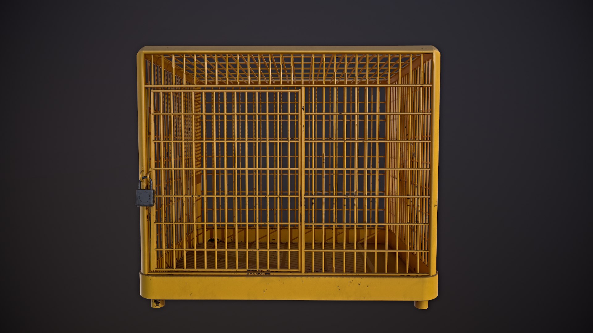 Iron Cage - Yellow 3D - TurboSquid 1488068