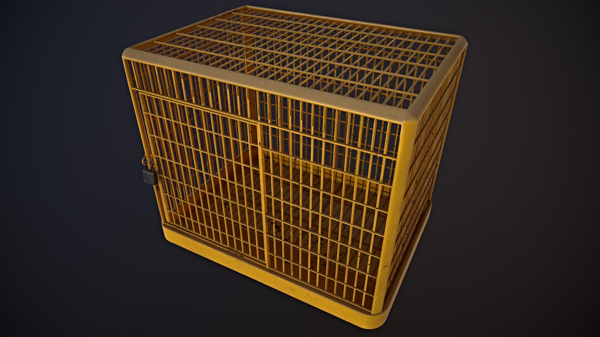 Iron Cage - Yellow 3D - TurboSquid 1488068