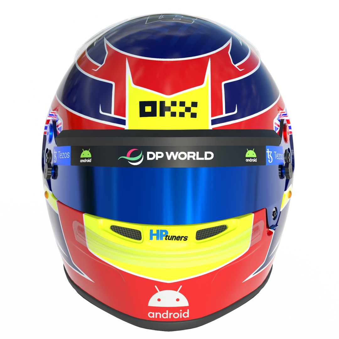 3D F1 Oscar Piastry Helmet 2023 Model - TurboSquid 2116357
