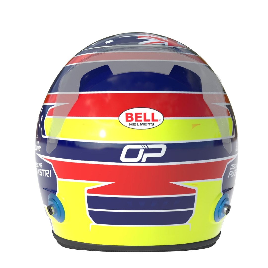 3D F1 Oscar Piastry Helmet 2023 Model - TurboSquid 2116357