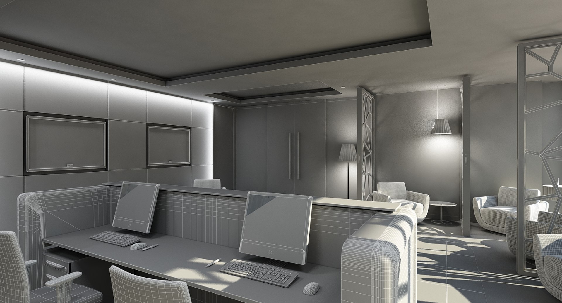 3d Interior Office Model