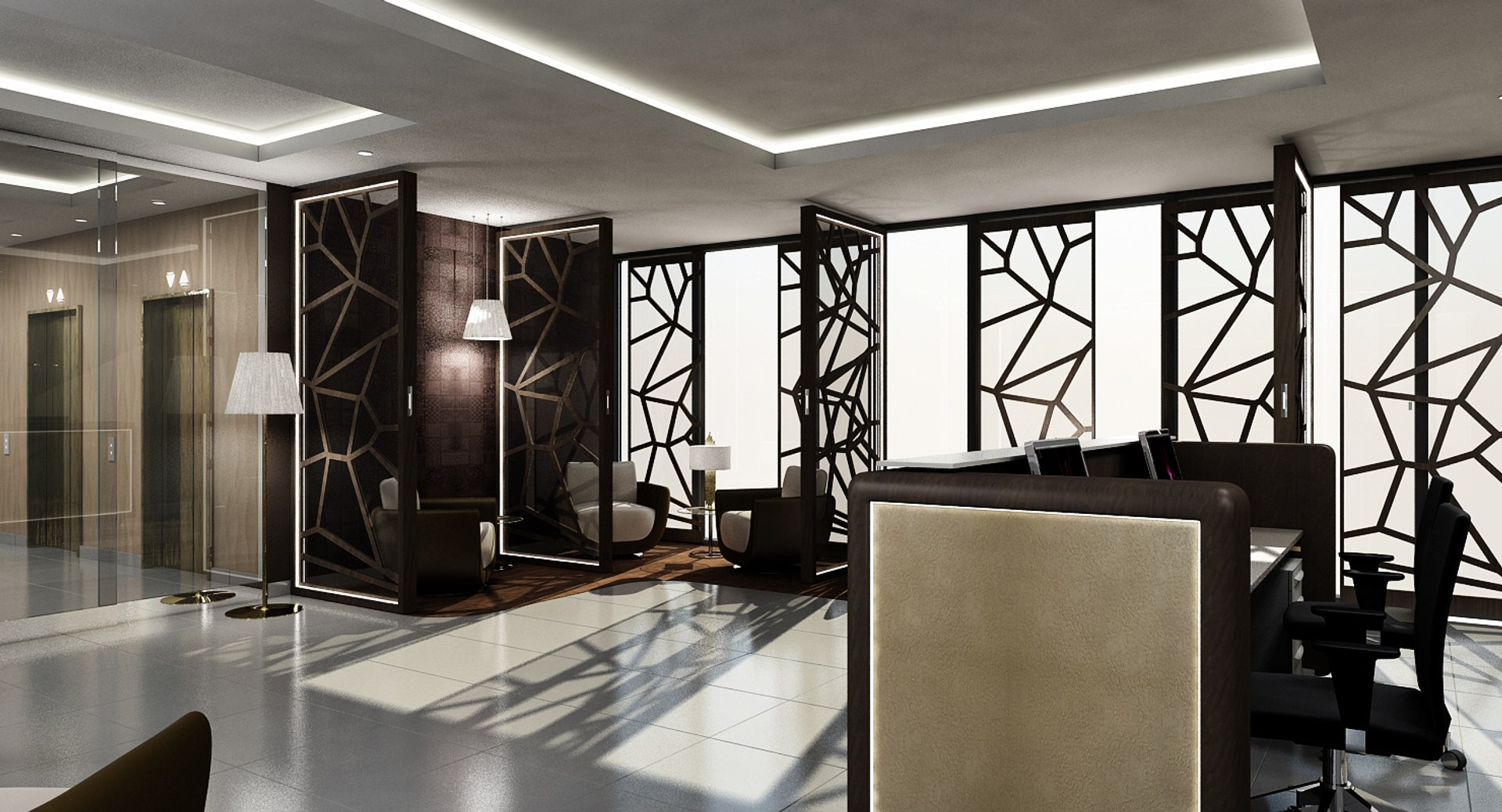 3d Interior Office Model