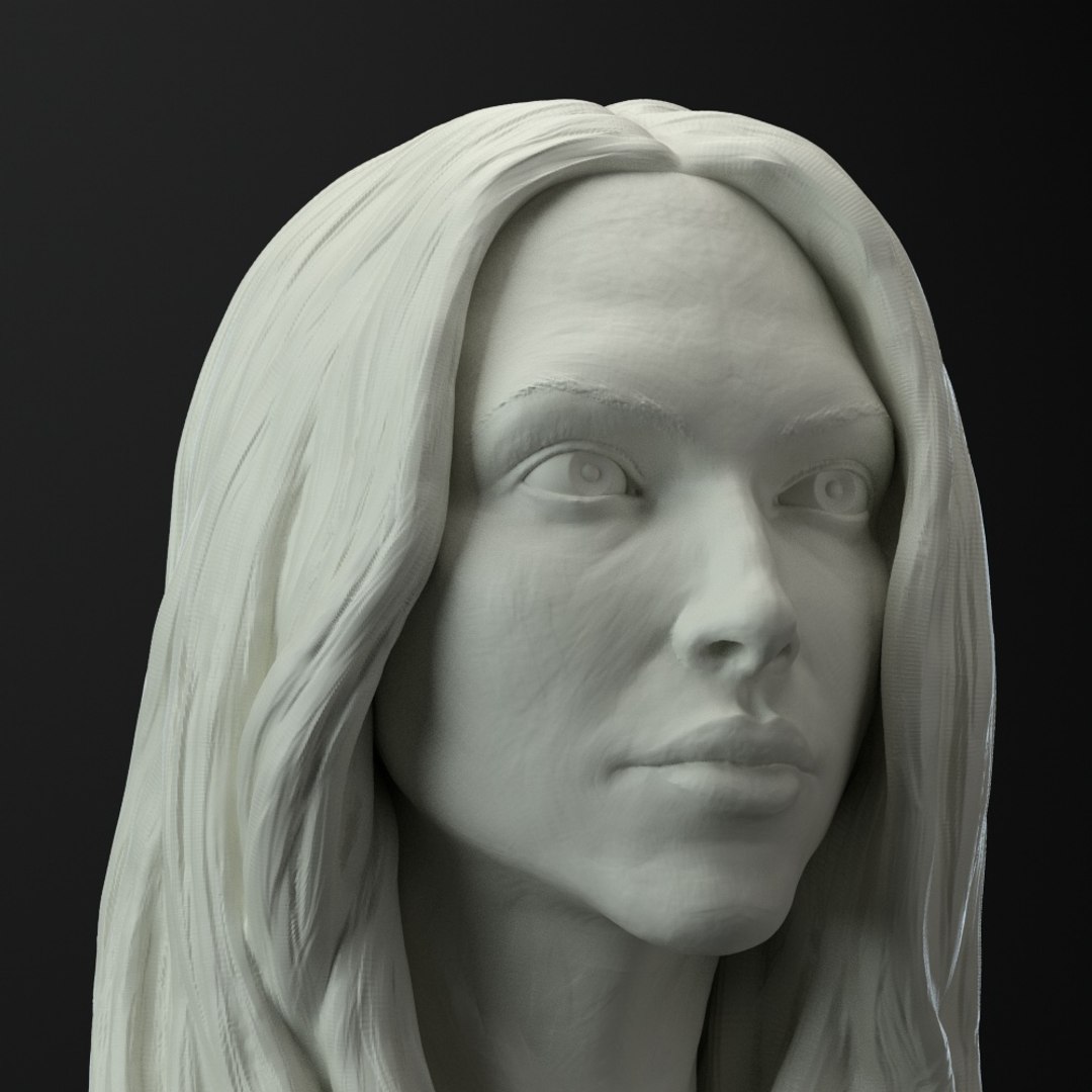 Female Head Sculpt Model - TurboSquid 1474864