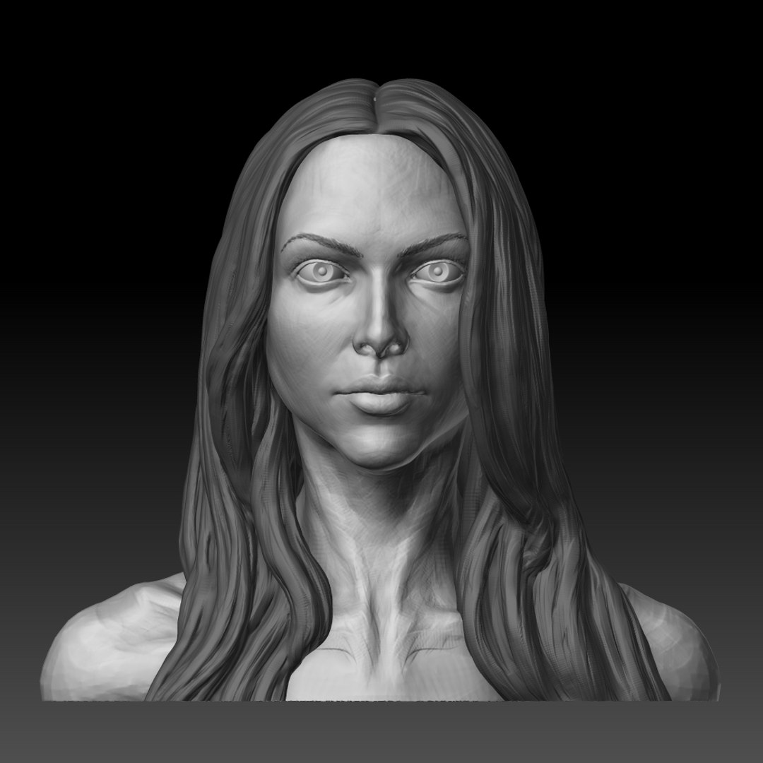 Female Head Sculpt Model - TurboSquid 1474864