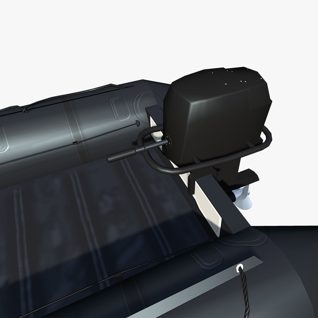 Combat Rubber Raiding Craft 3d Model