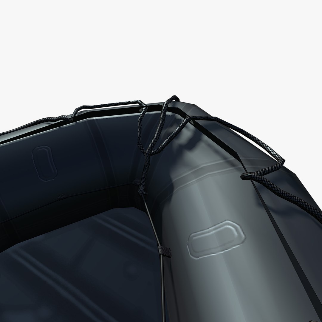 Combat Rubber Raiding Craft 3d Model