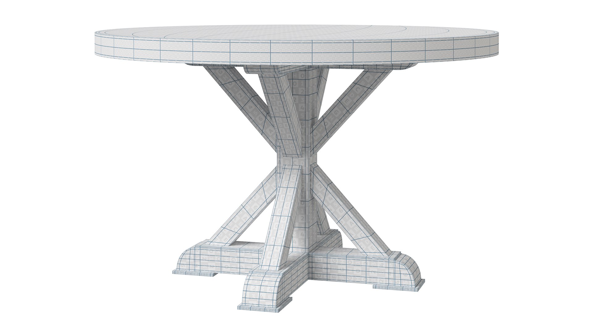 3D Model Atelier Demurge Collection Normandy Round Dining Table ...