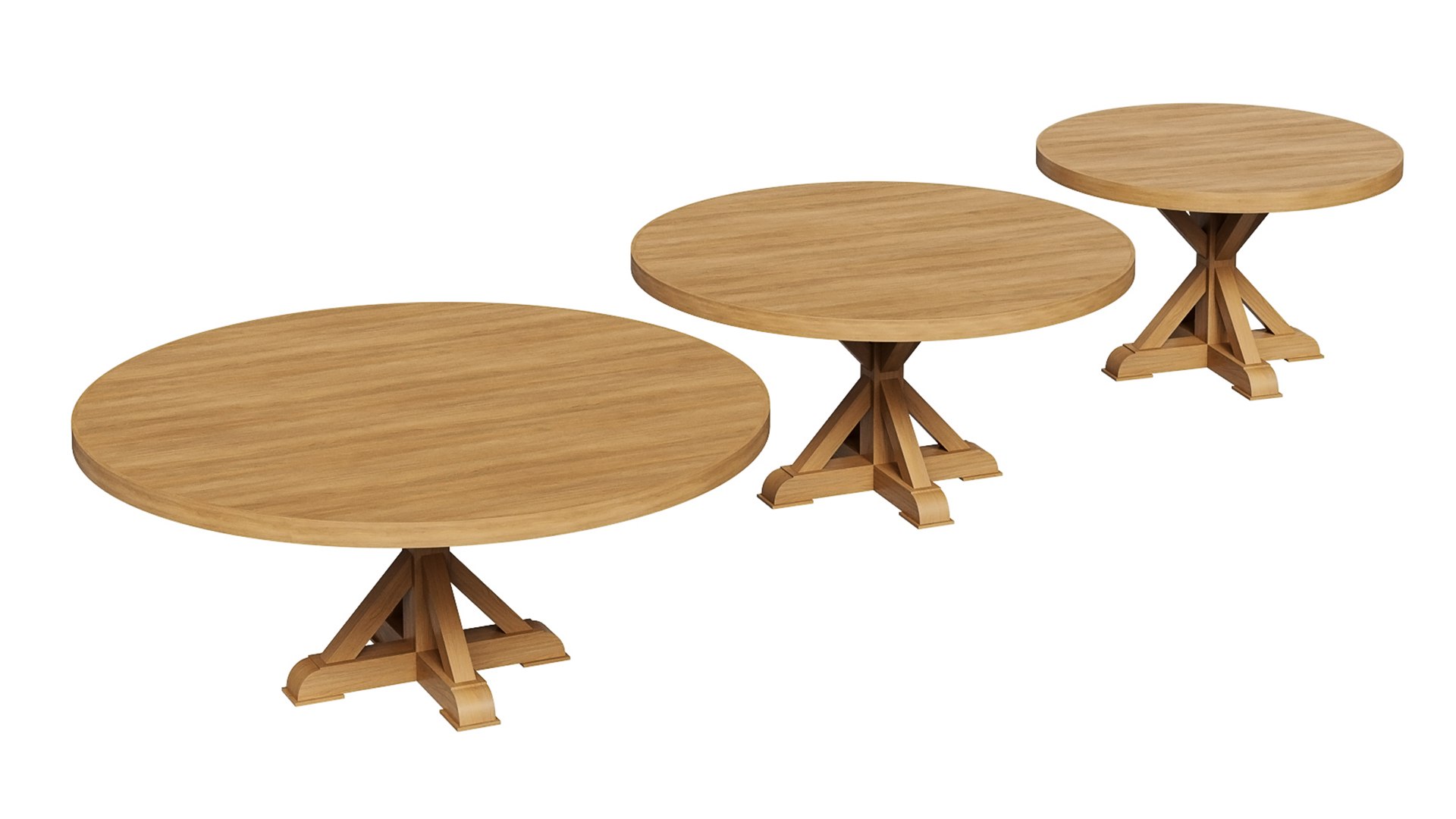 3D Model Atelier Demurge Collection Normandy Round Dining Table ...