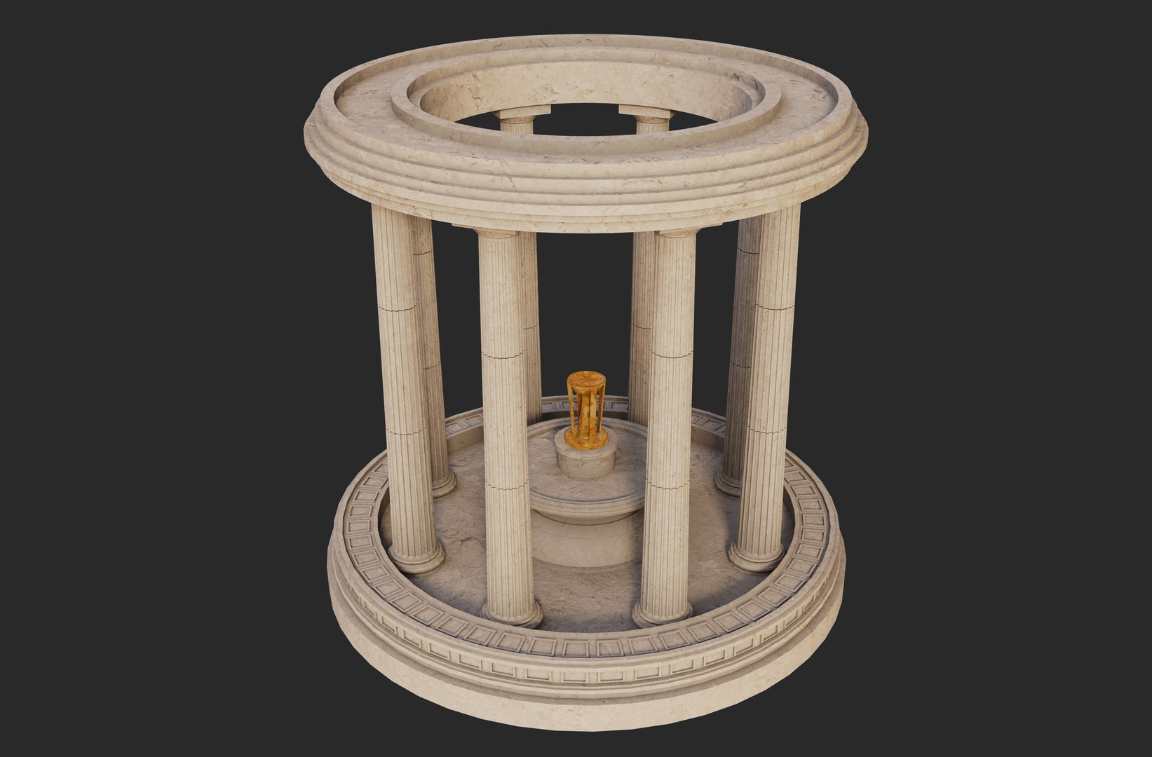 Free Classic Open Mini Temple 3D - TurboSquid 2480413