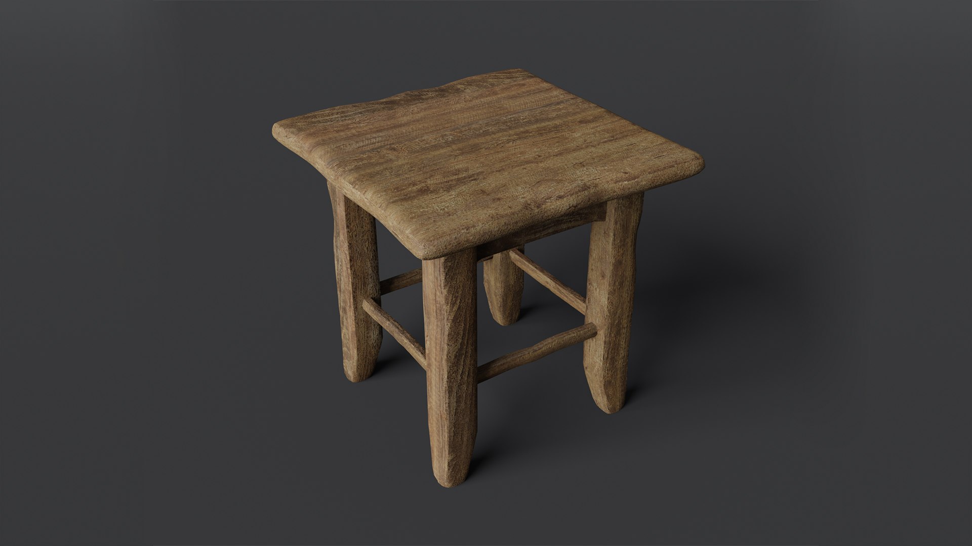 Free Stool Wooden 3D Model 3D Model - TurboSquid 1875130