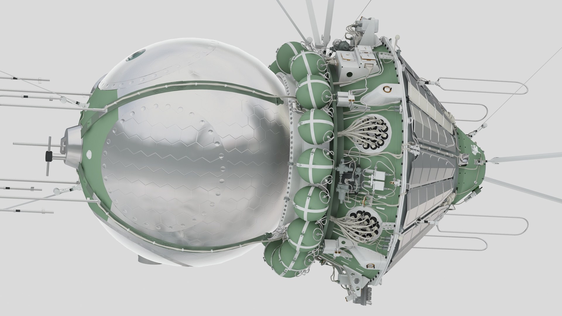 3D Vostok-1 Spacecraft With Interior - TurboSquid 2049686