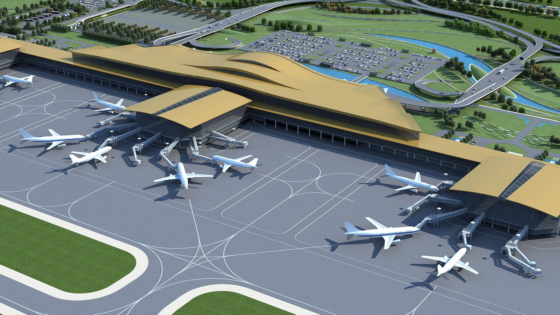 3D Airport 02 - TurboSquid 2101514