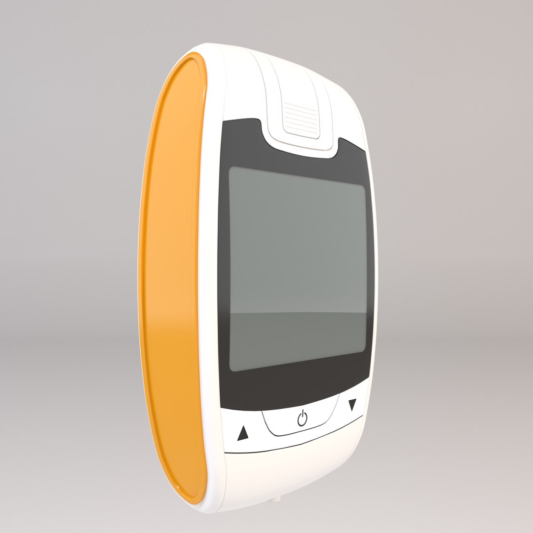 Blood Glucose Test Meter 3D Model - TurboSquid 1738700