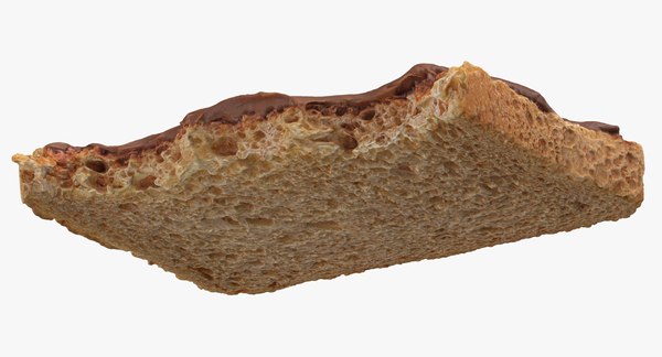 modelo 3d Tostadas con Chocolate Negro 03 Mordido - TurboSquid 2052867