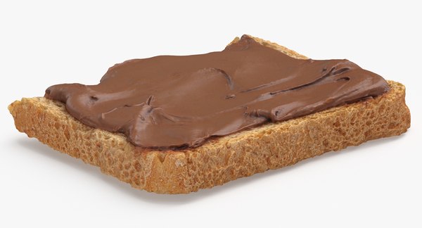 modelo 3d Tostadas con Chocolate Negro 03 Mordido - TurboSquid 2052867