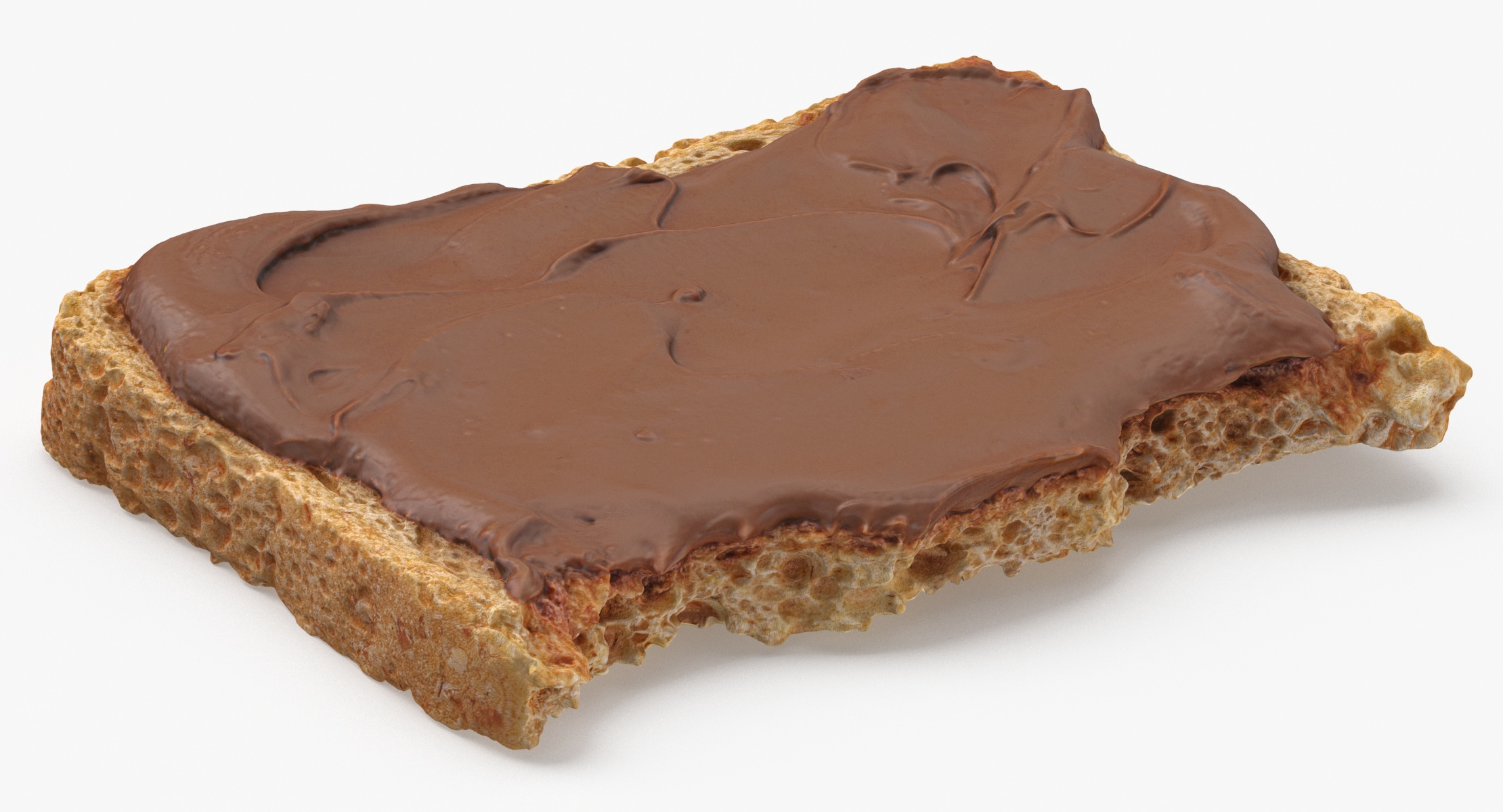 modelo 3d Tostadas con Chocolate Negro 03 Mordido - TurboSquid 2052867