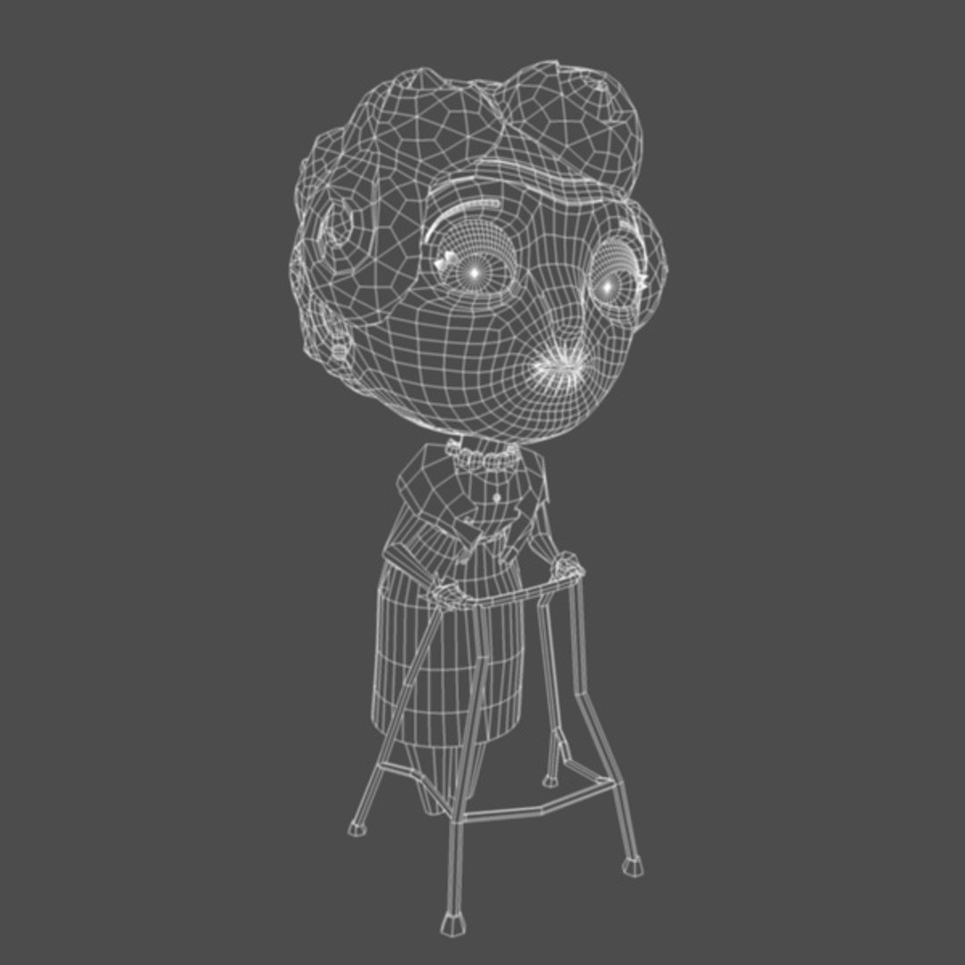 Old Lady 3d Model