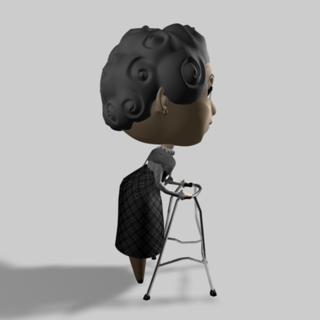 Old Lady 3d Model