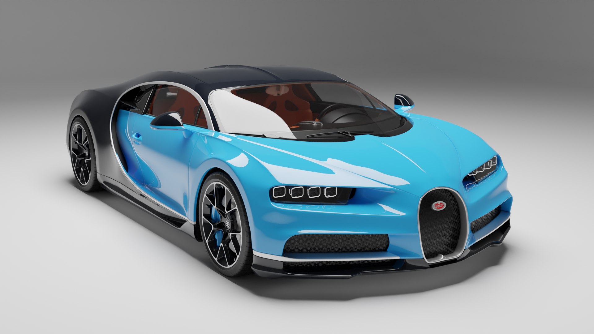BUGATTI CHIRON BLUE 3D - TurboSquid 2260257