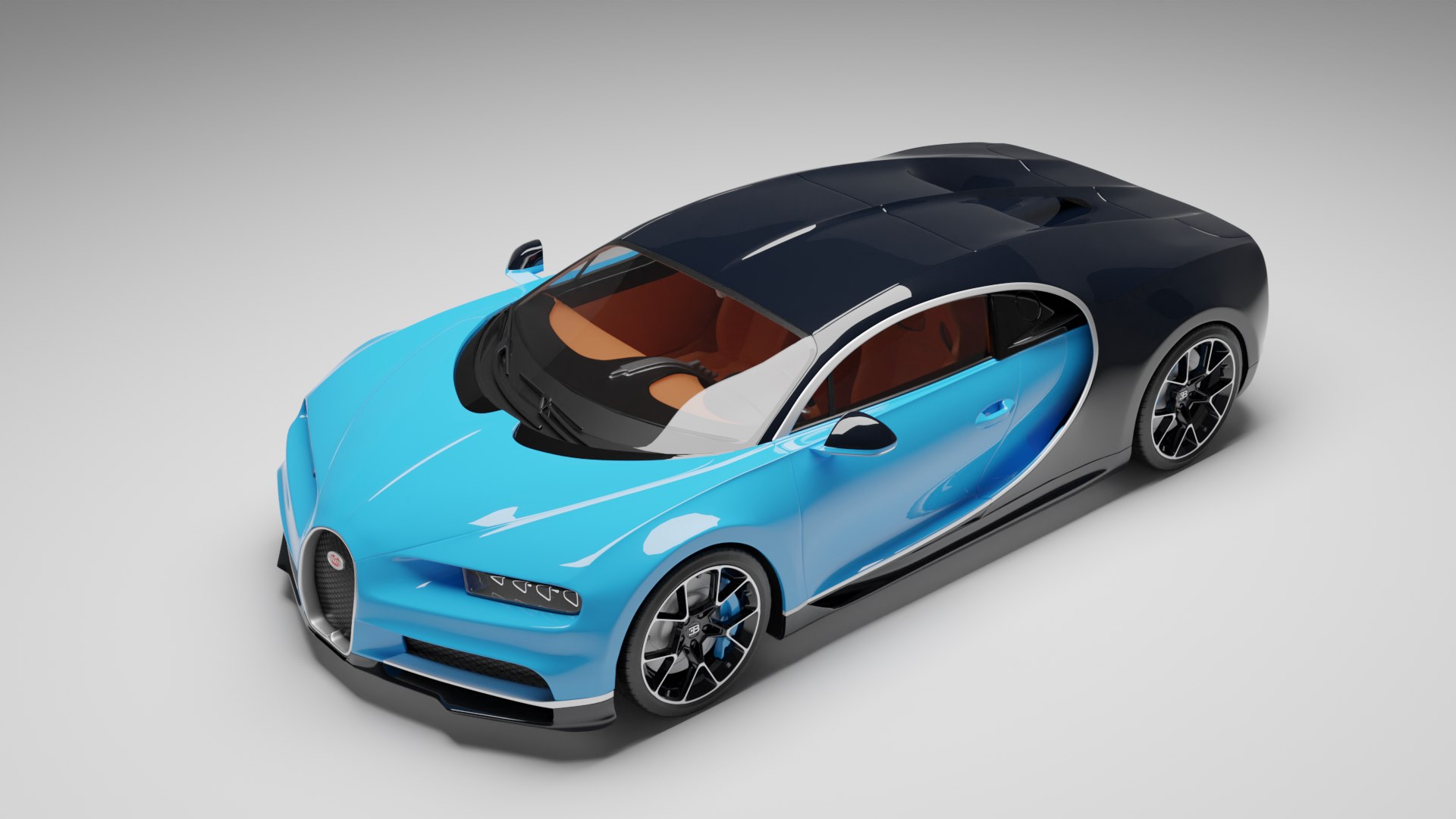 BUGATTI CHIRON BLUE 3D - TurboSquid 2260257