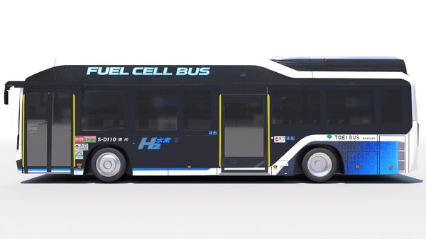 3D Toyata FUEL CELL BUS model - TurboSquid 1874668
