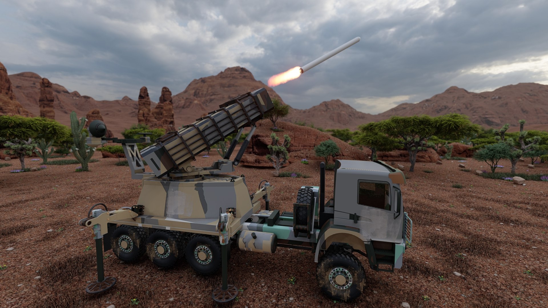 ANTIAIRCRAFT MIDLE RANGE MOBILE SYSTEM 3D Model - TurboSquid 2331477
