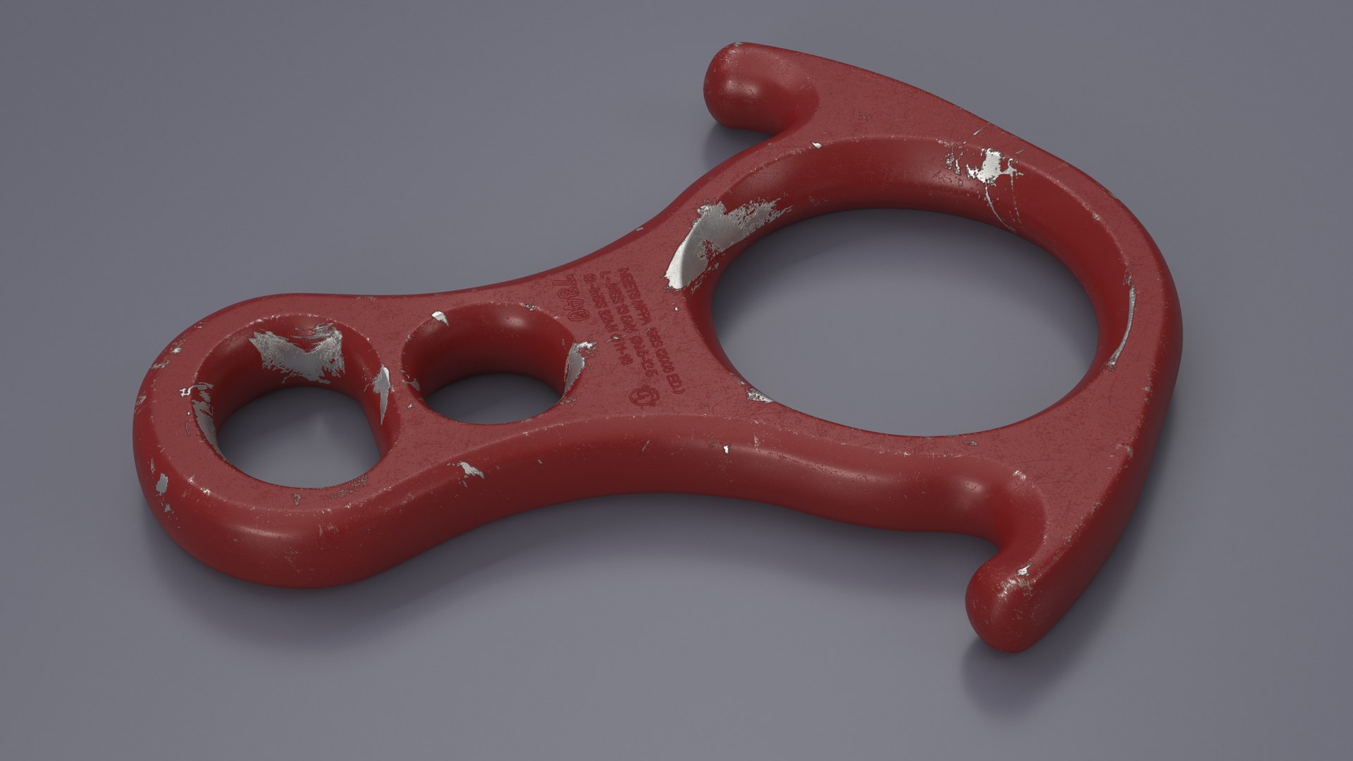 Rescue Figure Eight Belay NFPA Red Damaged 3D Model - TurboSquid 2190552