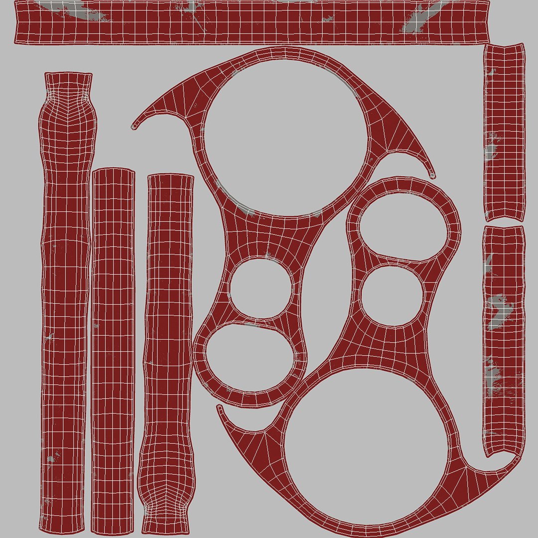 Rescue Figure Eight Belay NFPA Red Damaged 3D Model - TurboSquid 2190552