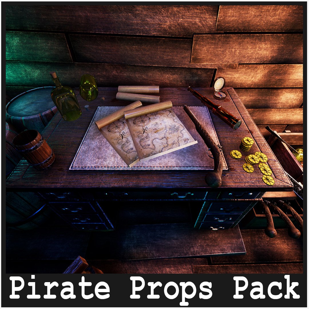 Pirate Props I 60 Variations 3D Model - TurboSquid 1984521