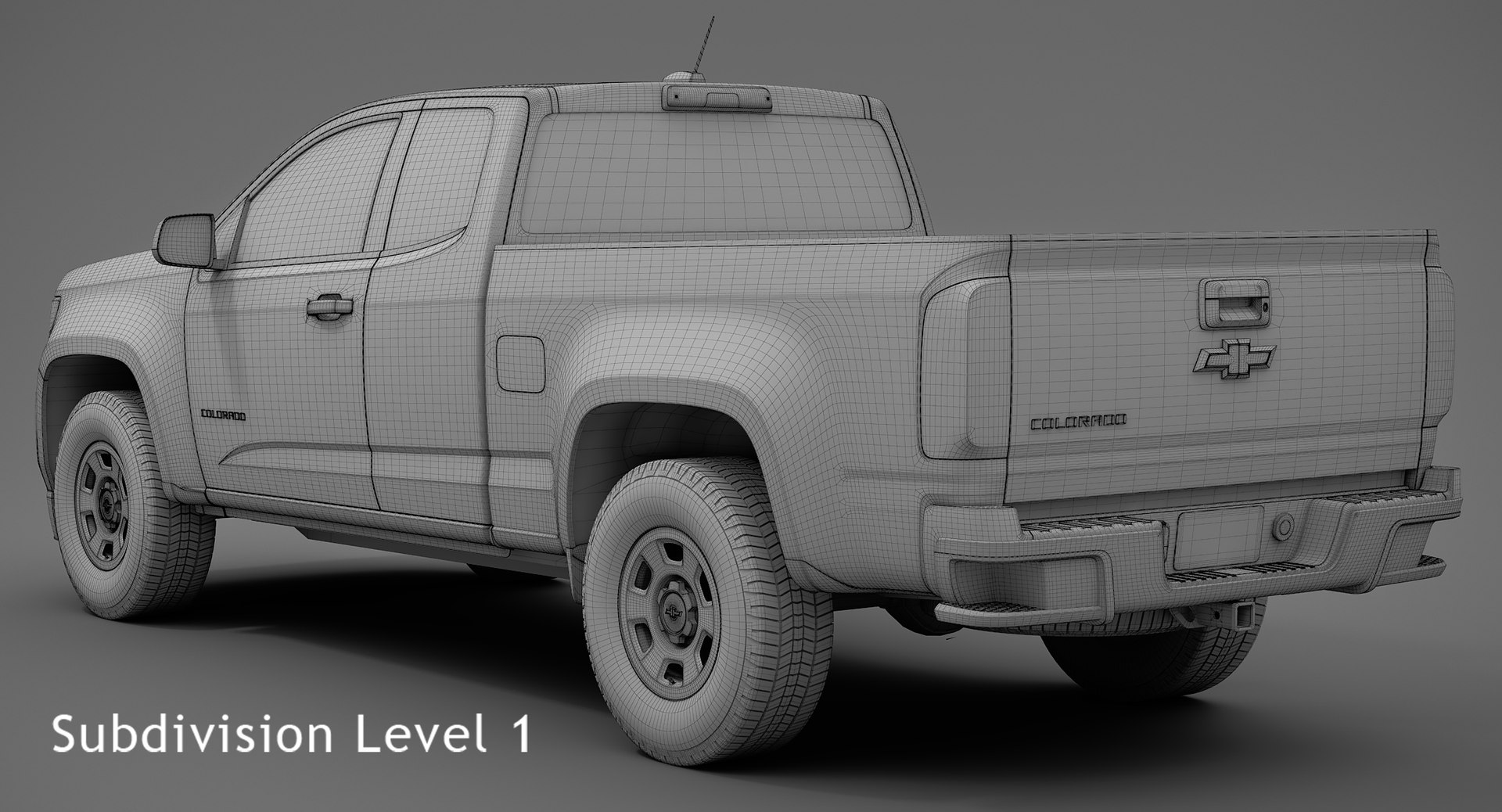 3D Chevrolet Colorado 2018 Extended Model - TurboSquid 1204107