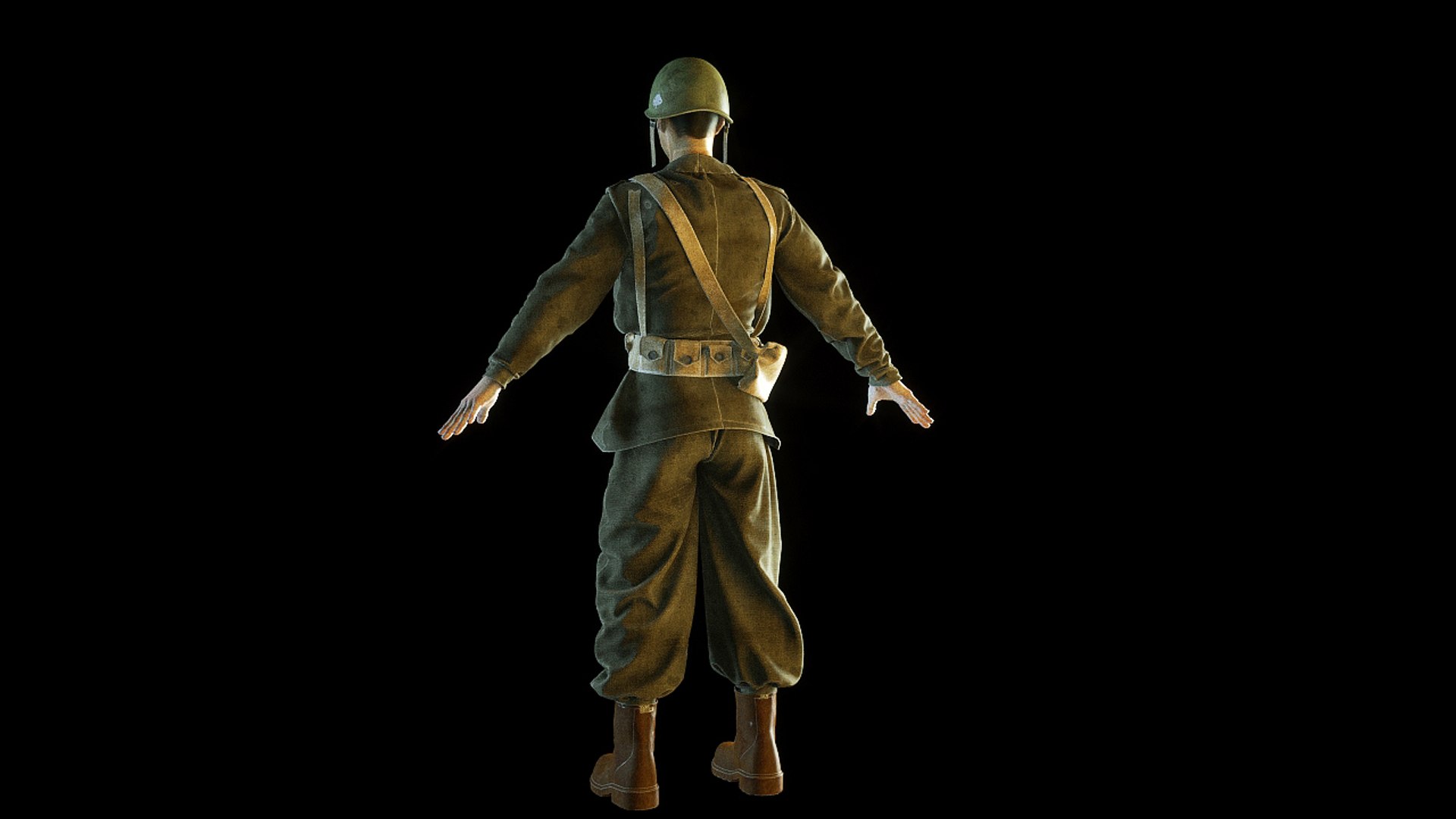 3d Obj Ww2 Soldier