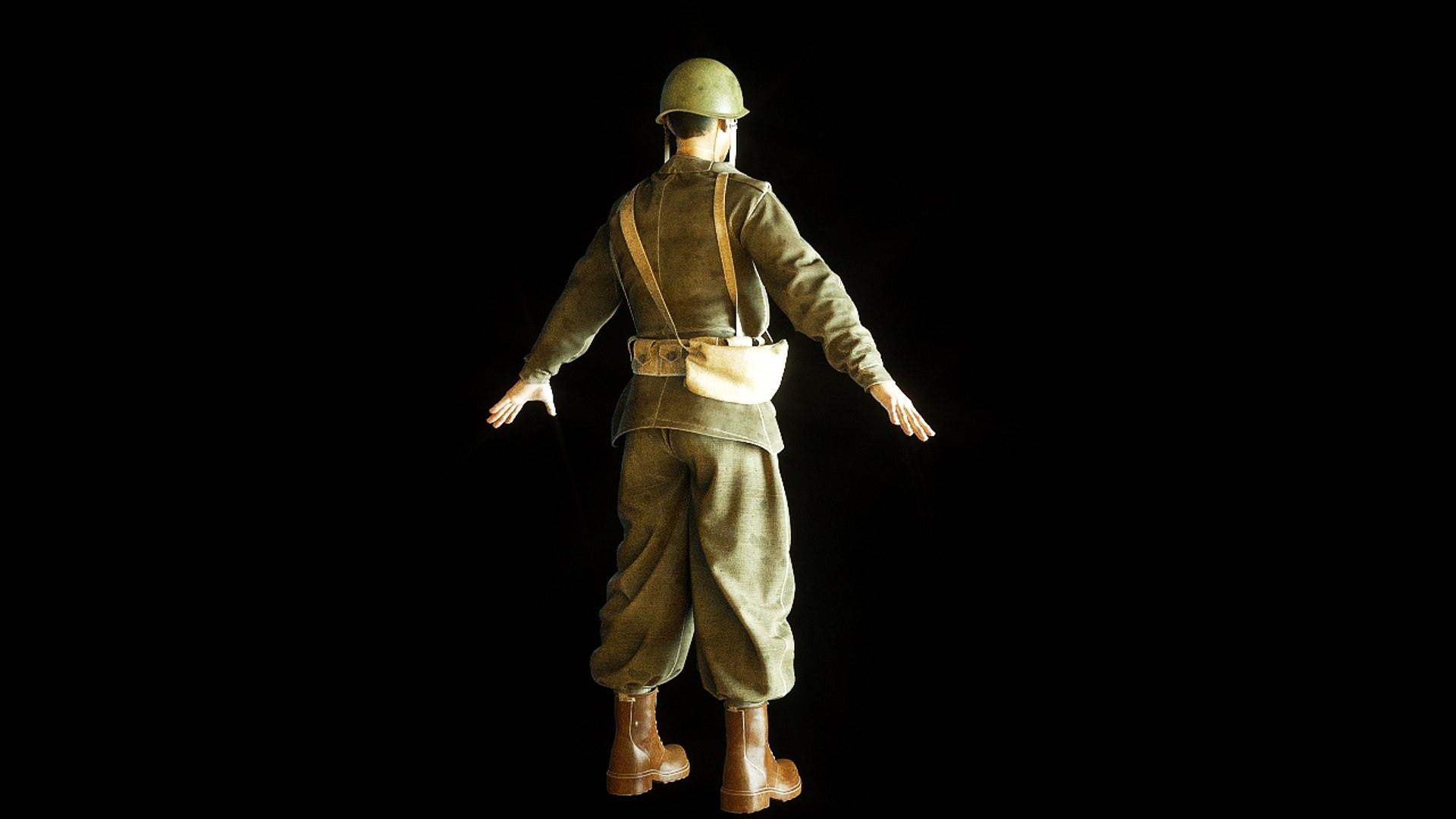 3d Obj Ww2 Soldier
