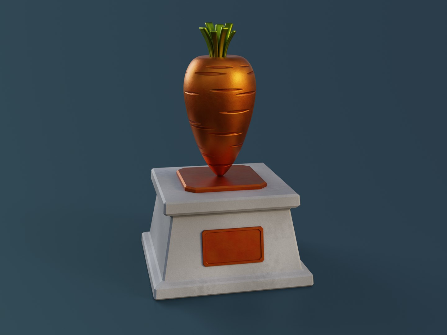 3D Carrot Monument - TurboSquid 2203791