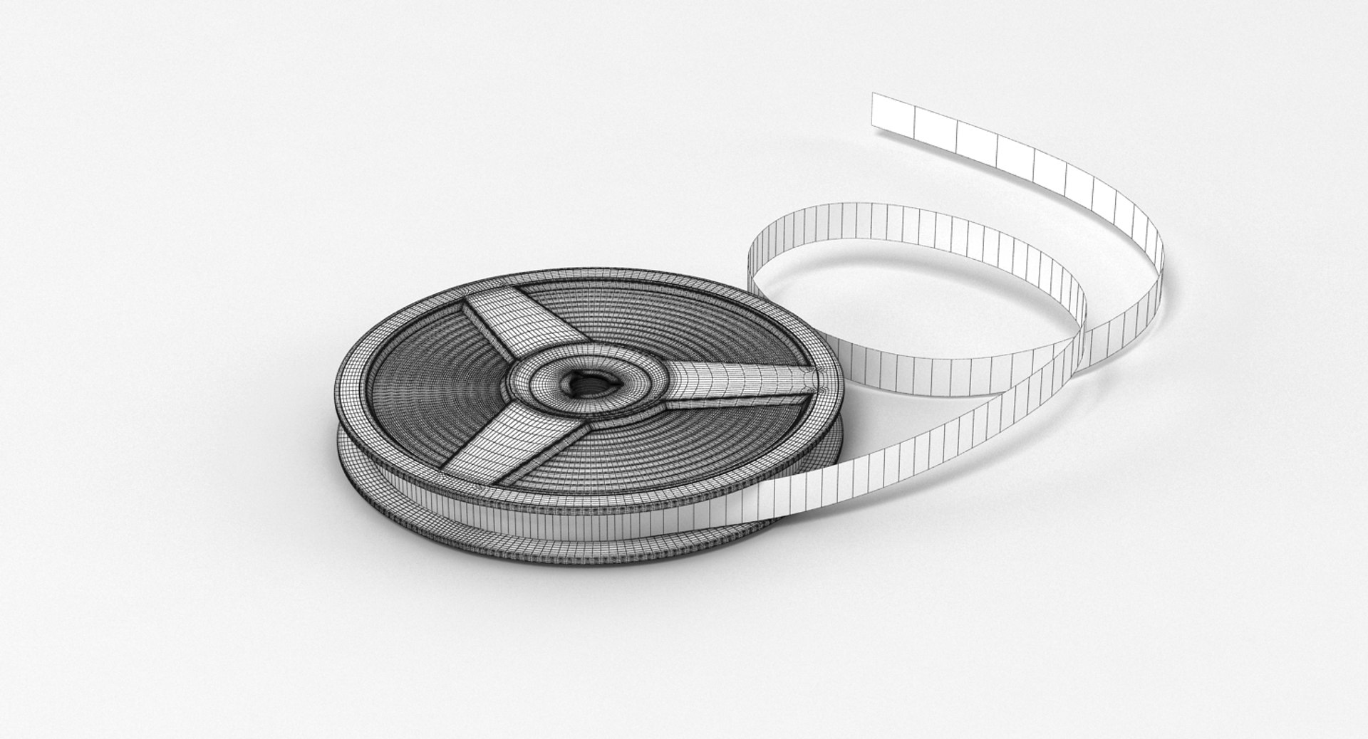 3d Model Film Roll