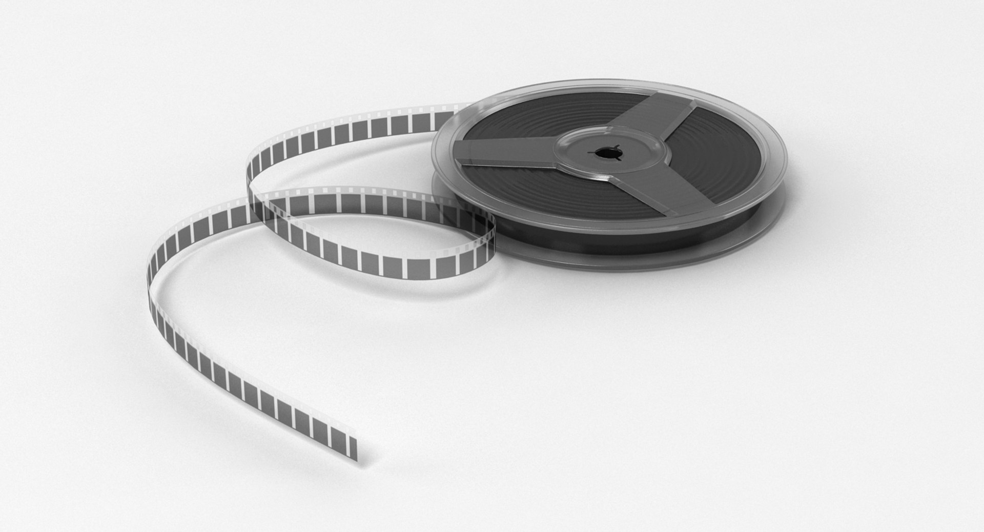 3d Model Film Roll