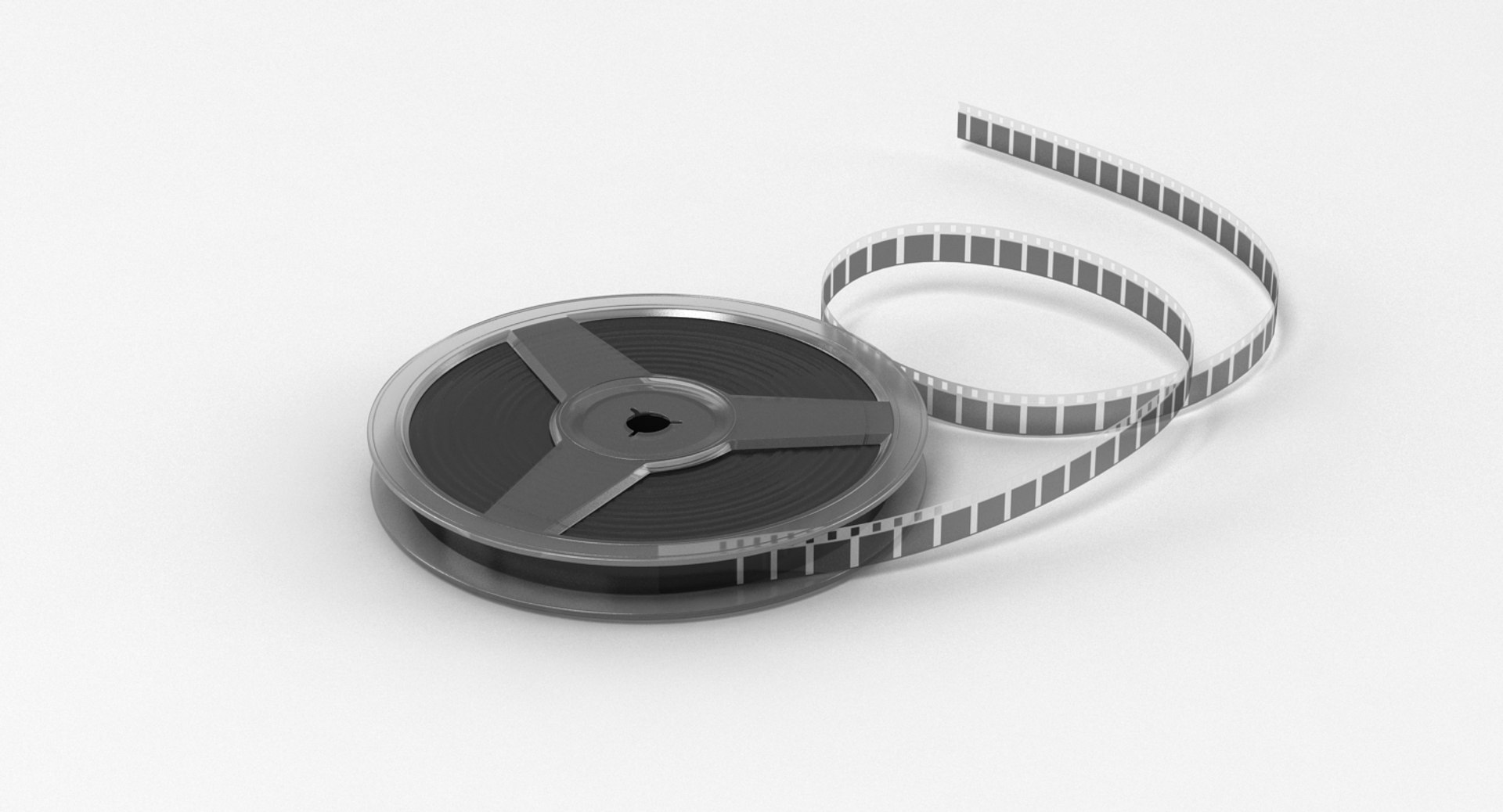 3d Model Film Roll