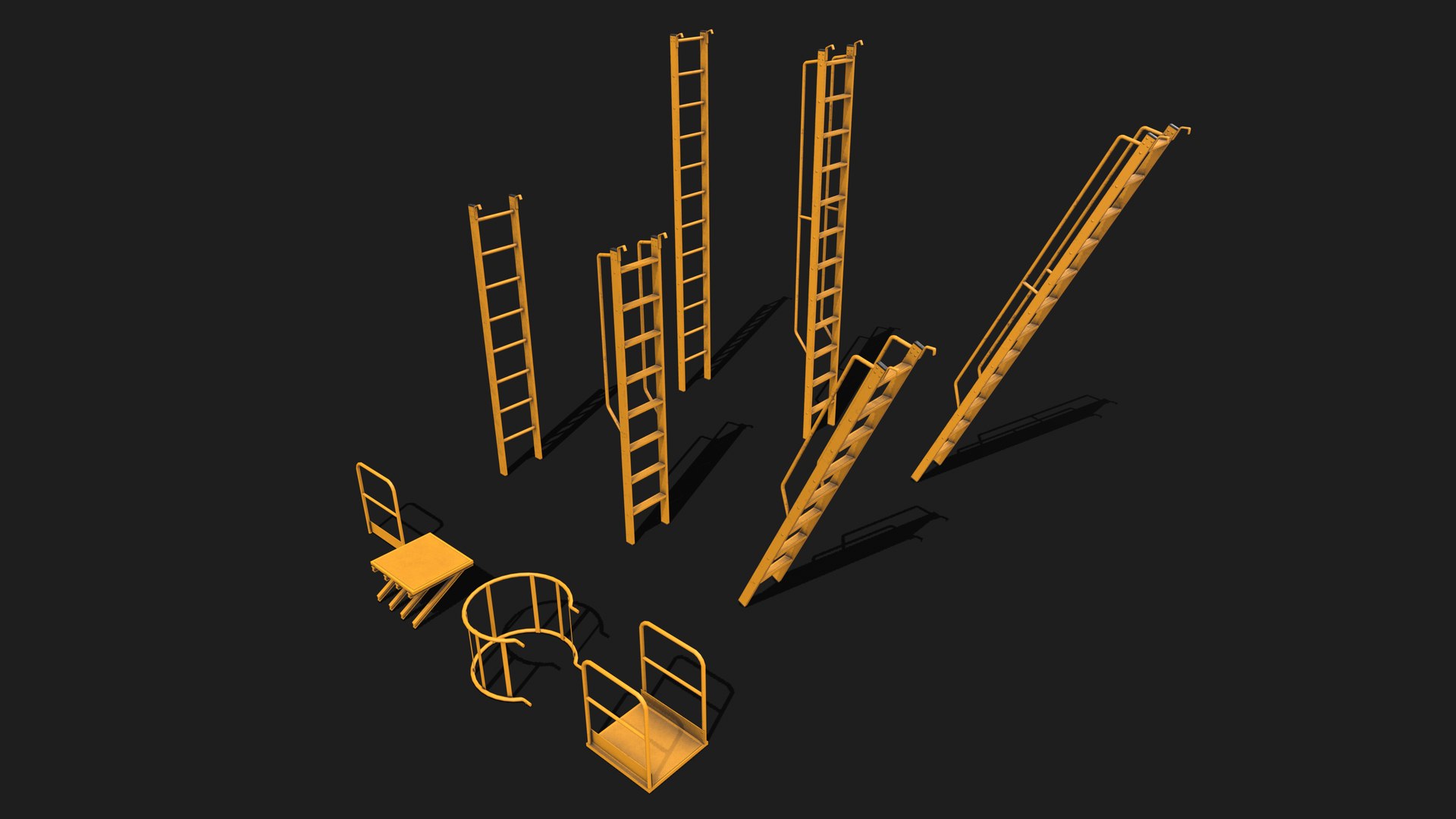 Modular Ladders 3D Model - TurboSquid 2355064