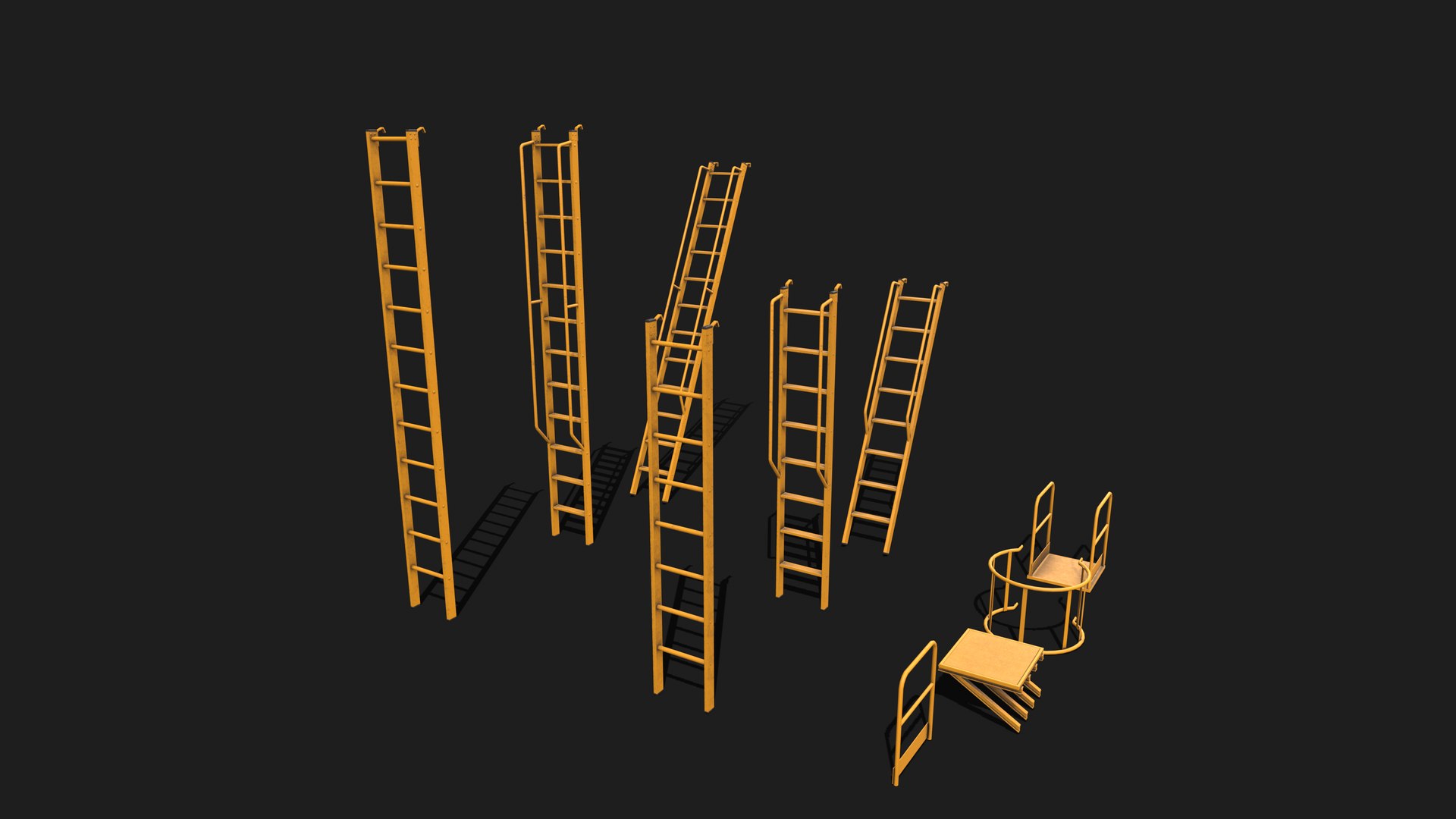 Modular Ladders 3D Model - TurboSquid 2355064